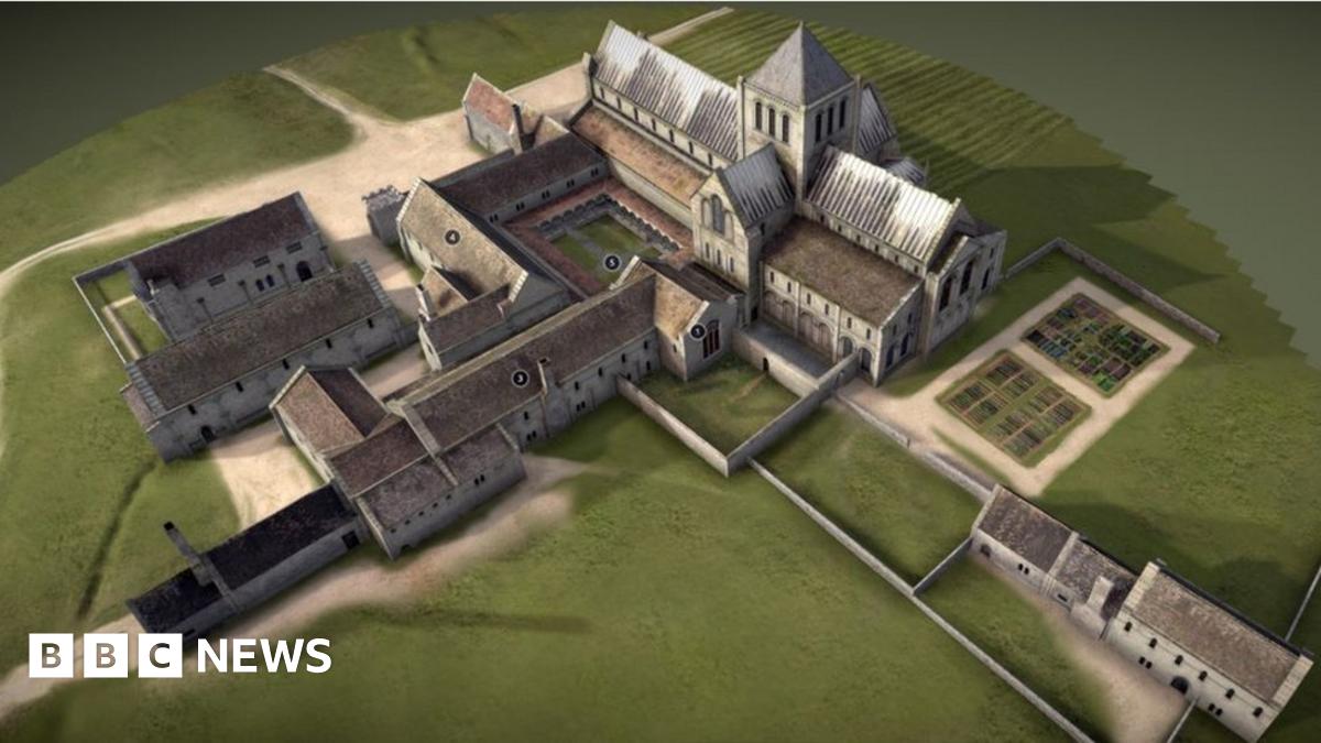 Medieval Bacton priory brought to life with 3D modelling - BBC News