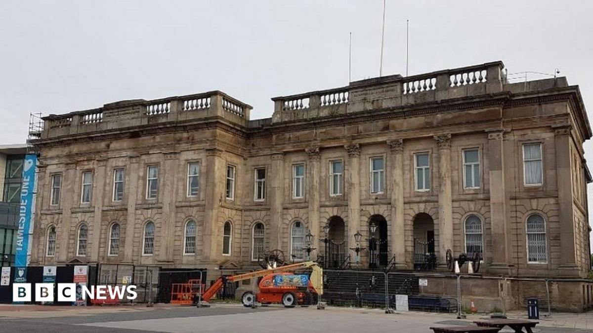 Ashton Town Hall: Images show scale of damage to historic town hall ...