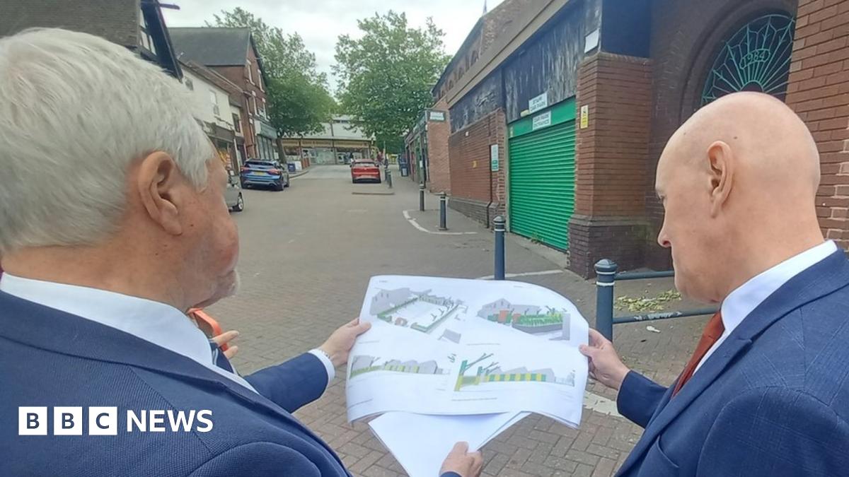 Swadlincote: Event space and park plan for town centre - BBC News