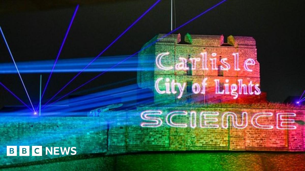 Carlisle's light festival explores the power of science - BBC News