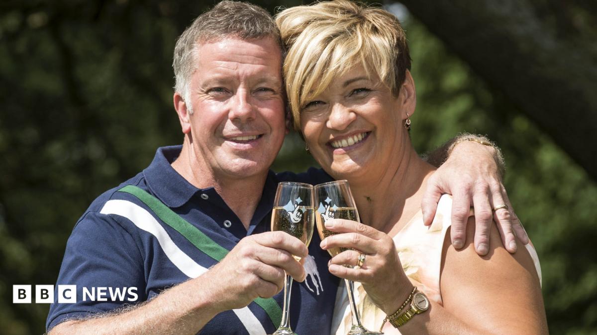 Lottery couple John and Alison Doherty put £14m win 'on hold' - BBC News