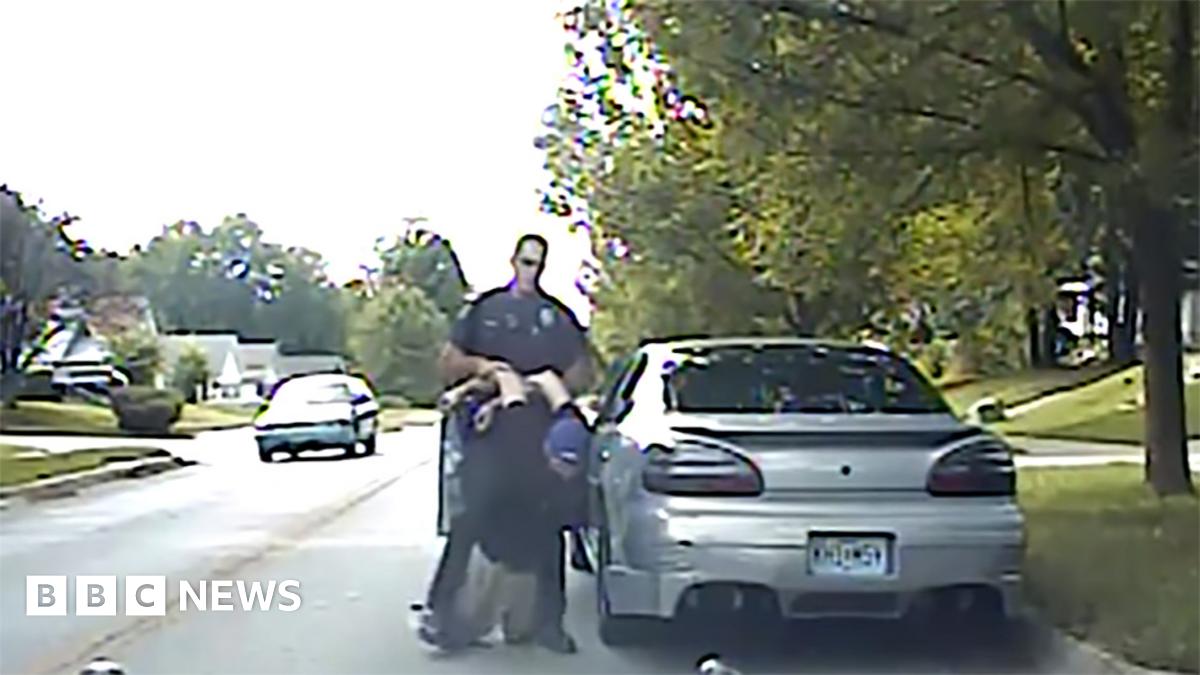 Dashcam video shows Bryce Masters tasered and dropped by police officer ...