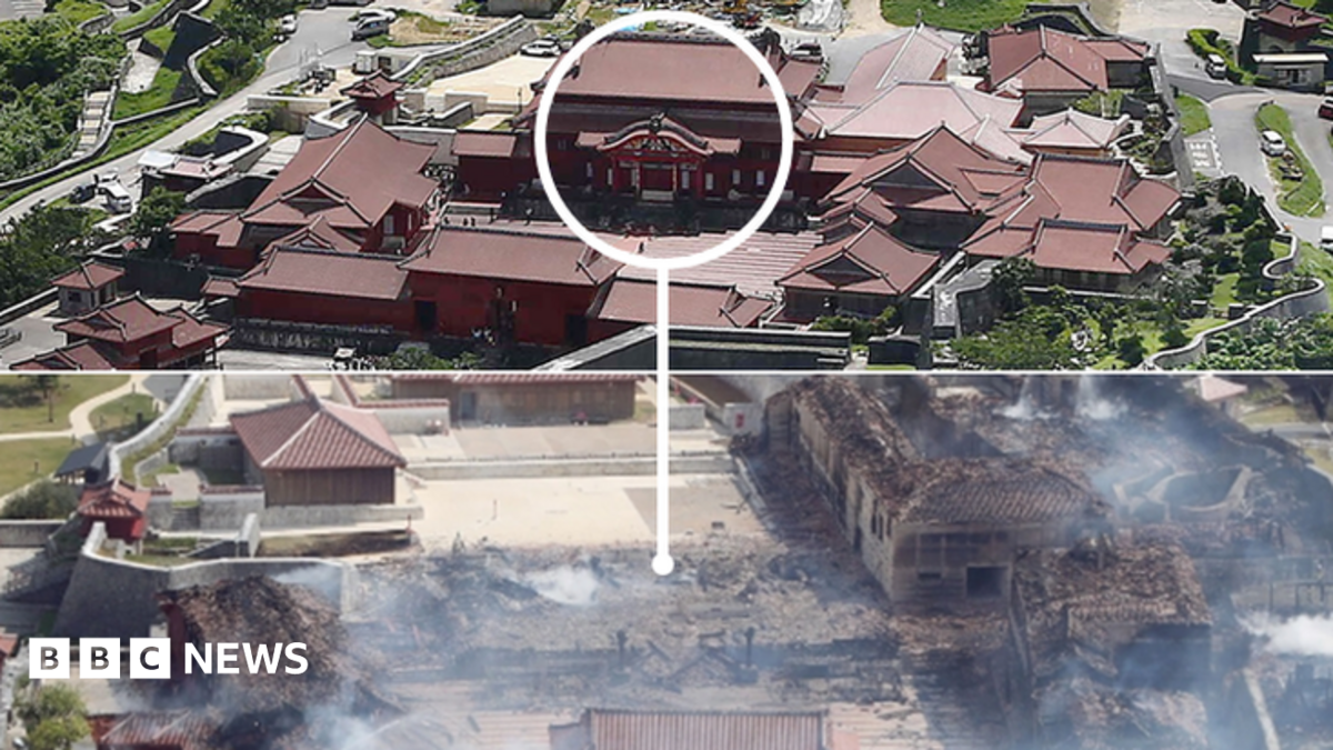 Shuri Castle: Fire destroys 500-year-old world heritage site in Japan ...