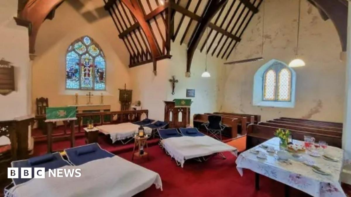 Church offers overnight camping to avoid closure - BBC News