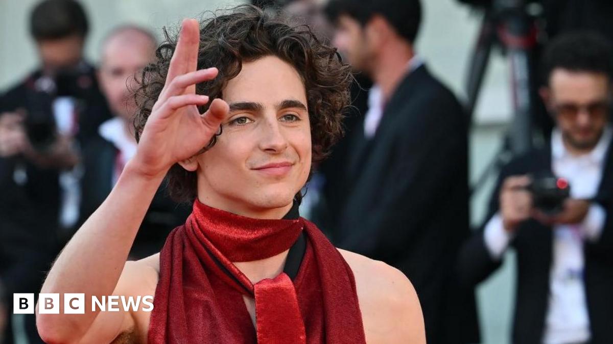 Timothée Chalamet is first male British Vogue cover star - BBC News