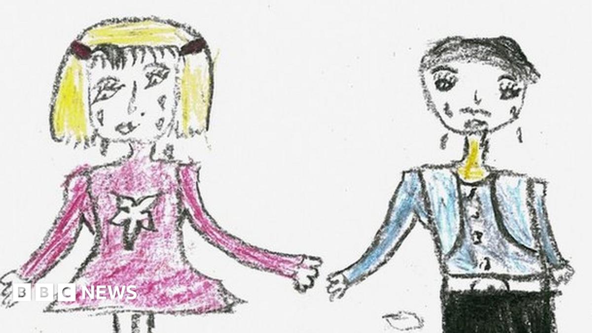 Syria war: Child's eye drawings of death and displacement - BBC News