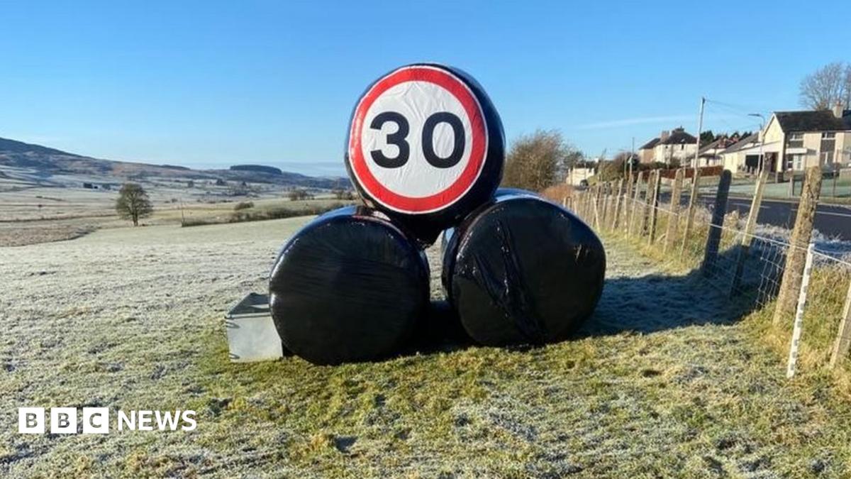 Fake 30mph speed limit signs put up to slow traffic - BBC News