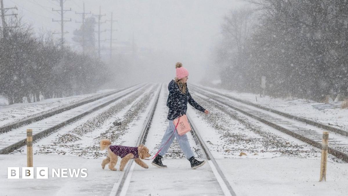 US winter storm in pictures - BBC News