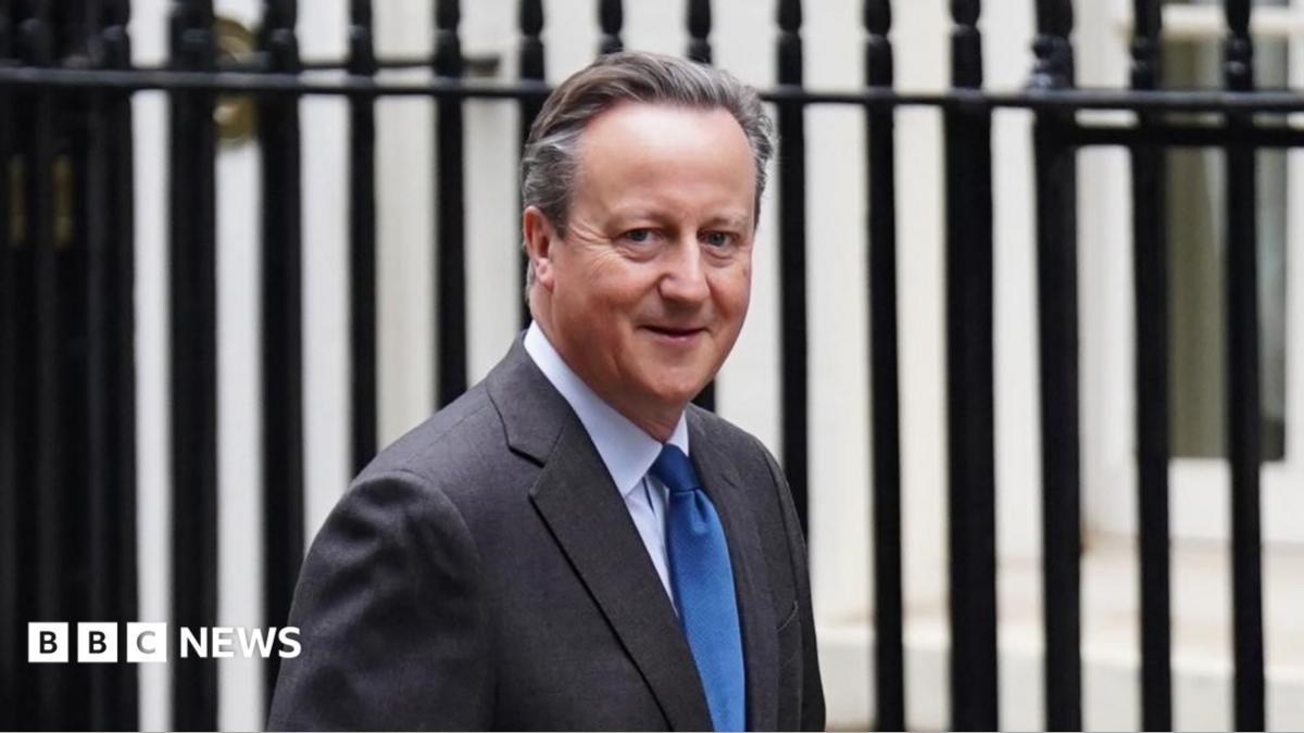 How David Cameron made his shock comeback to frontline politics - BBC News