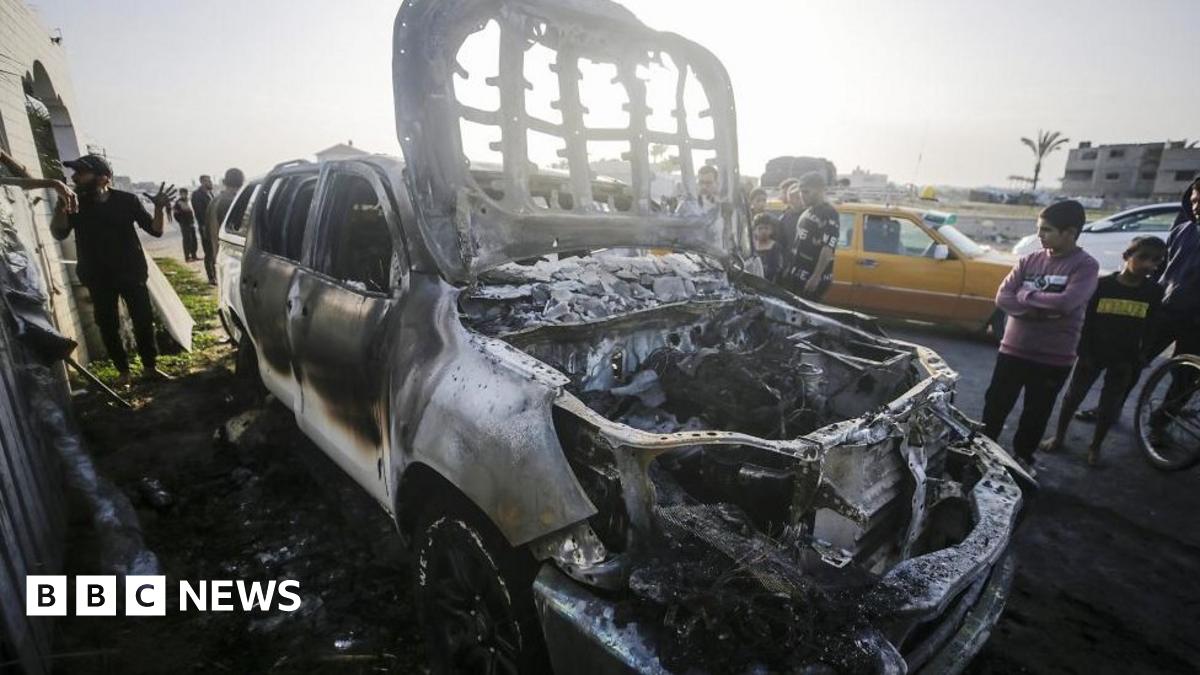 Israel-Gaza: Inside IDF's detailed briefing on aid convoy attack - BBC News