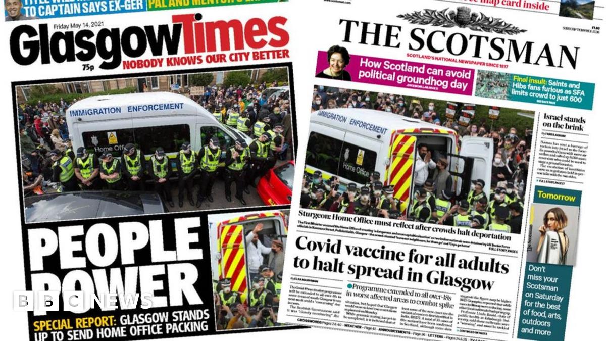 Scotland's papers: People power and teen jabs to tackle variant - BBC News