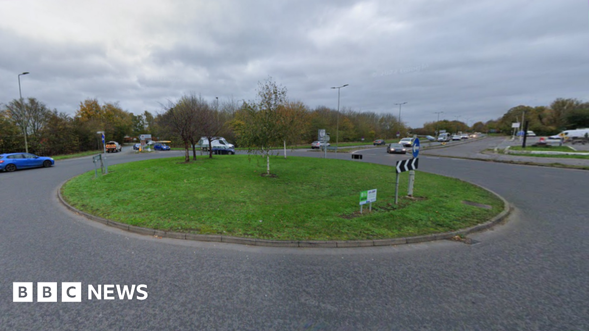 Berinsfield: Van driver dies after crashing into tree - BBC News