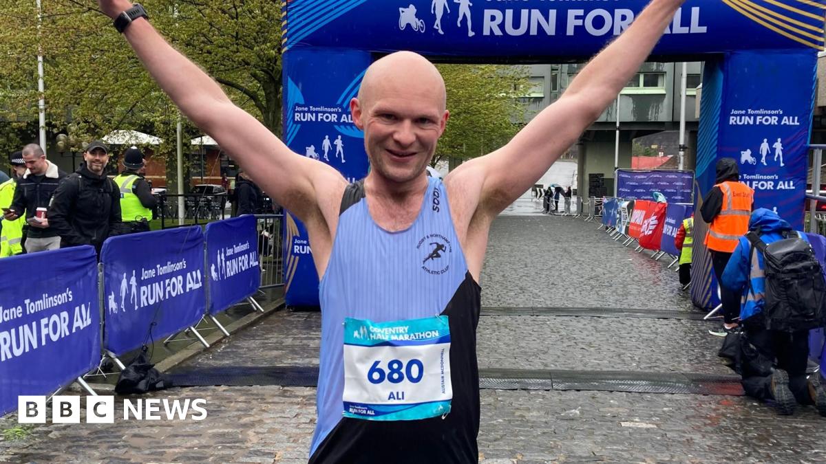 Coventry half marathon winner impressed by supportive crowd - BBC News