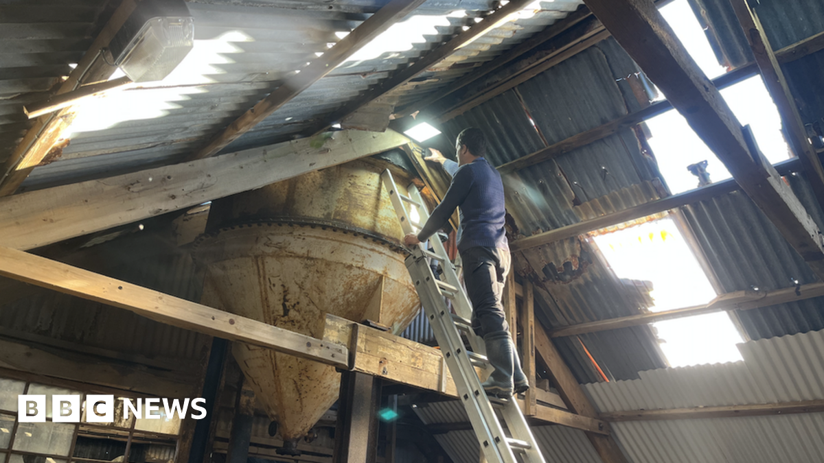 Restoration begins at Europe's last tin mill in Cornwall - BBC News