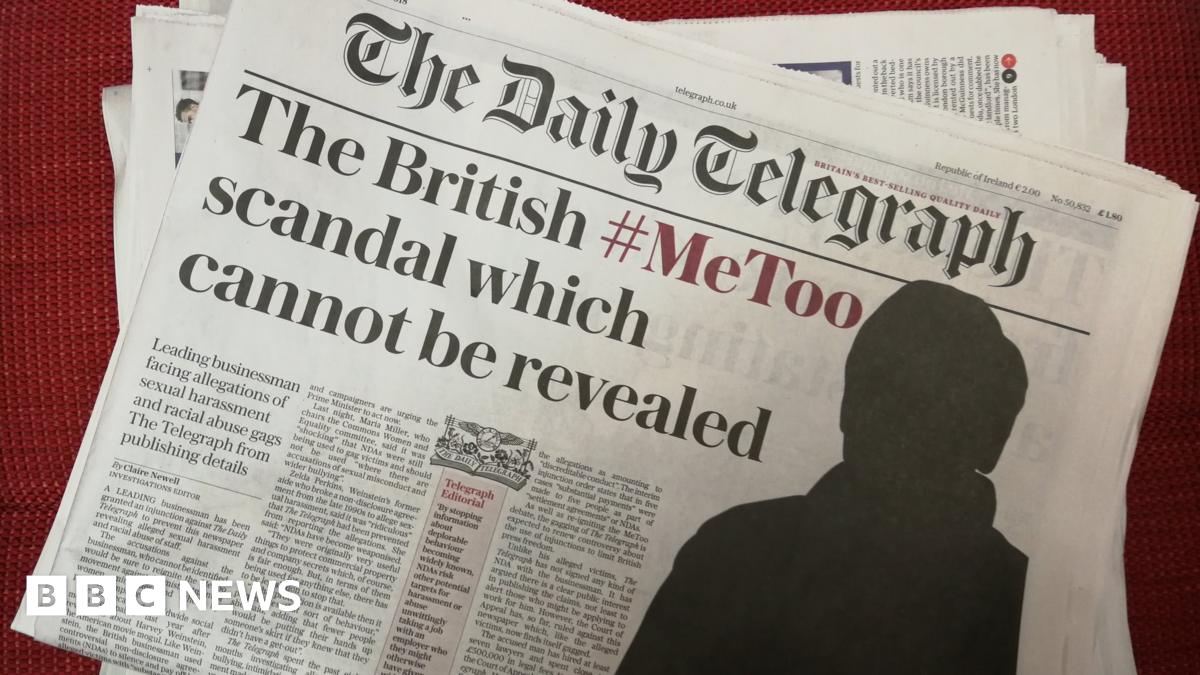 Court stops Telegraph publishing 'sexual harassment' story - BBC News