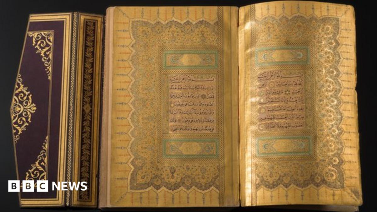 Rare Koran sells for £230k at an auction in Exeter - BBC News