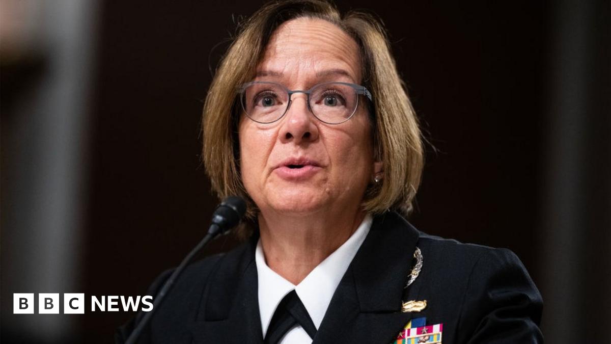 Lisa Franchetti becomes first woman to lead US Navy - BBC News