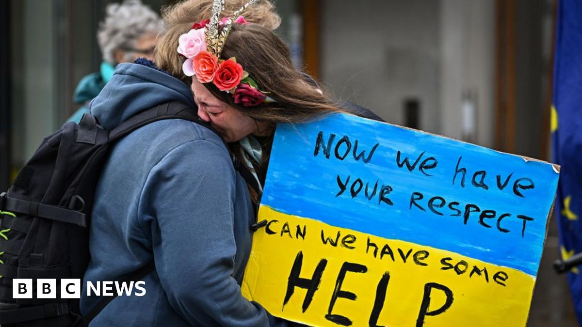 In pictures: How Scotland has been supporting Ukraine - BBC News