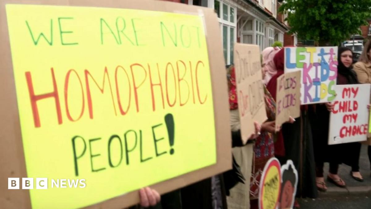 LGBT school lessons protests spread nationwide - BBC News
