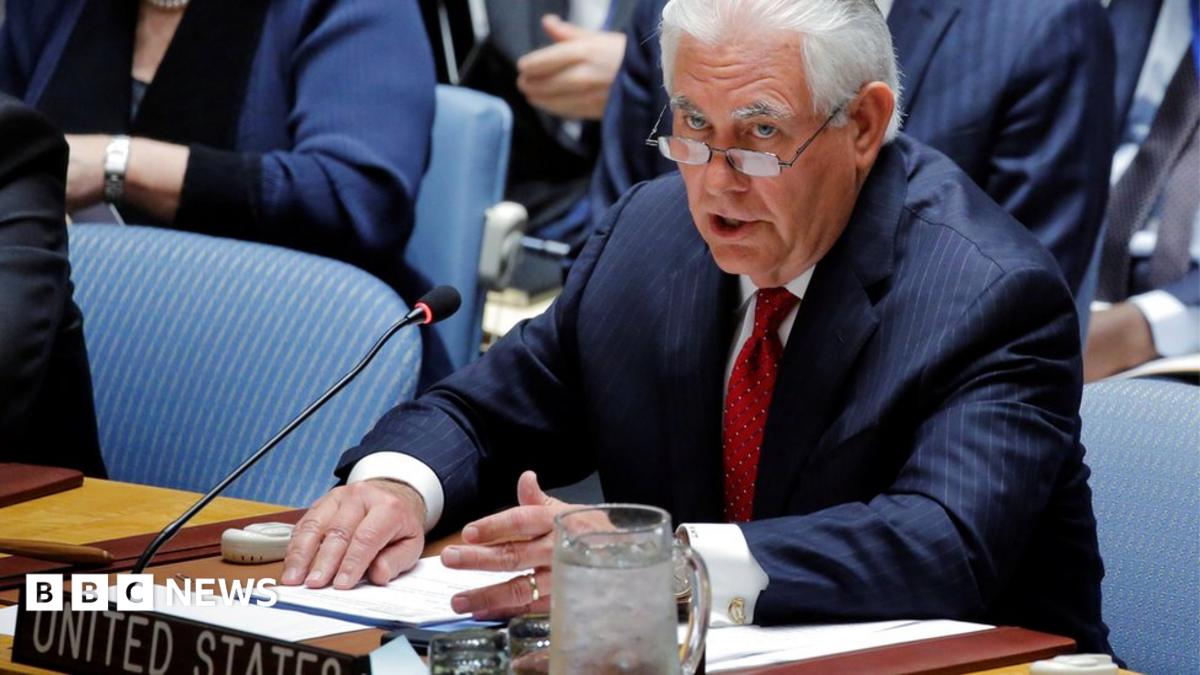North Korea crisis: Rex Tillerson urges international response - BBC News