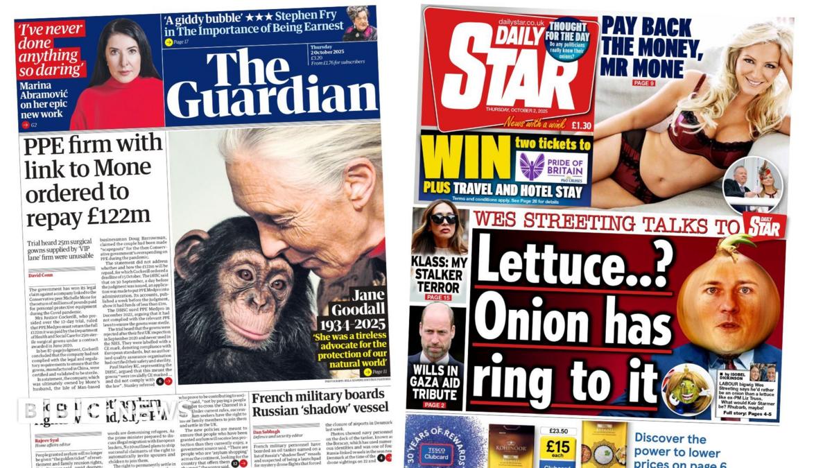 Newspaper headlines: 'Golden ticket asylum rights to end' and 'Pay back ...