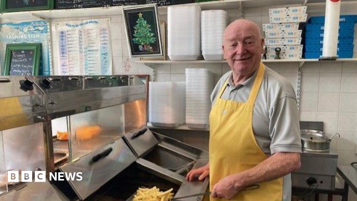 Liverpool fish and chip shop owner retires after 48 years - BBC News