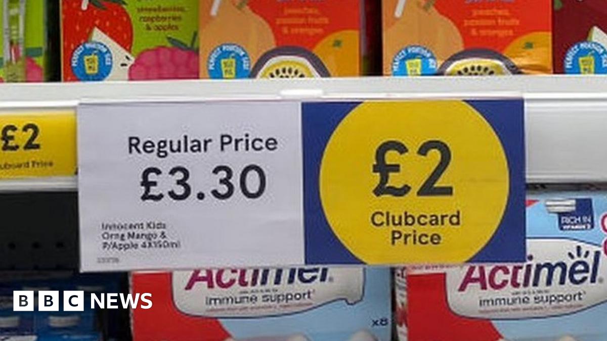 Loyalty cards: How a big yellow label influences what we buy - BBC News