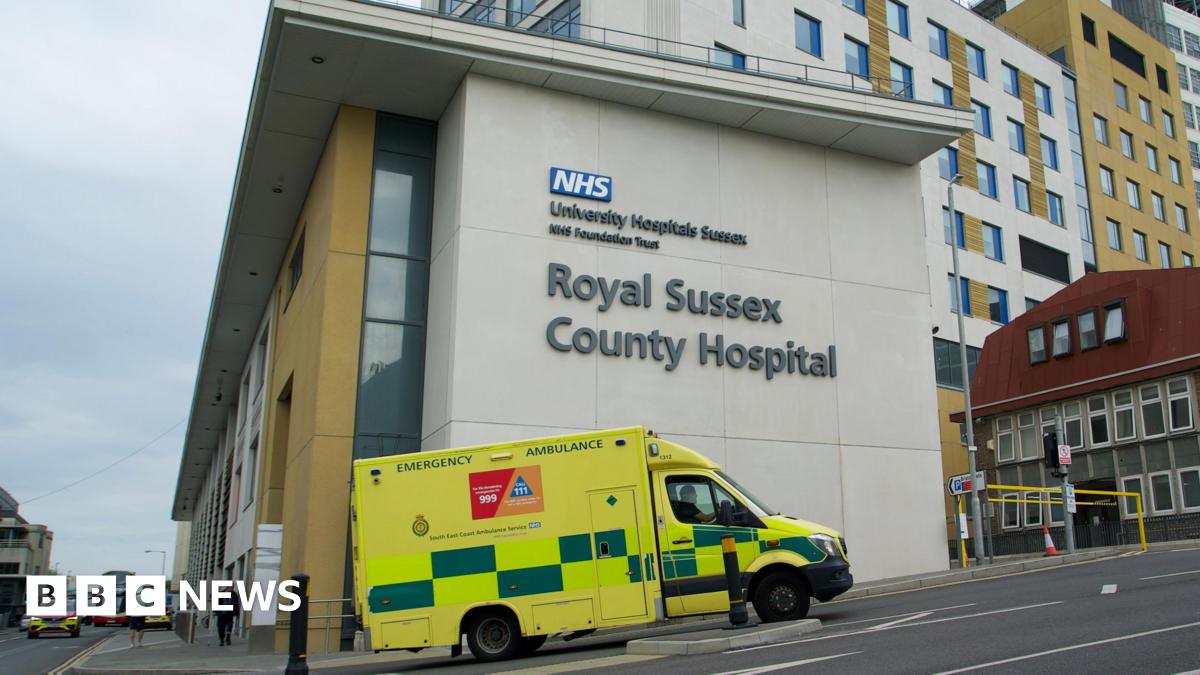 Royal Sussex County Hospital patients 'wait 24 hours for bed' - BBC News