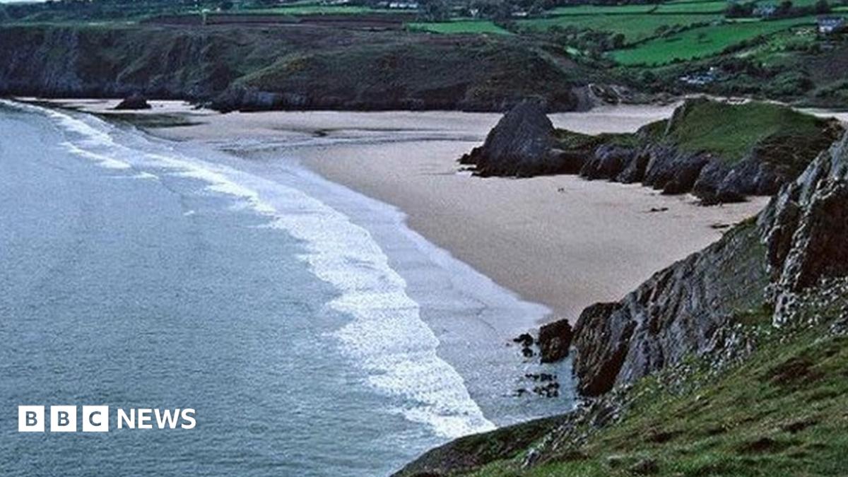 Father died attempting to save children off Gower Coast - BBC News