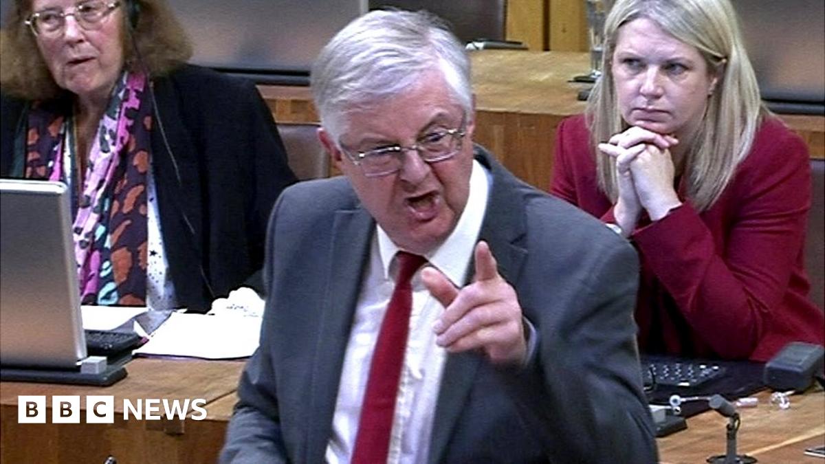 Drakeford: Is it OK for politicians to get angry? - BBC News