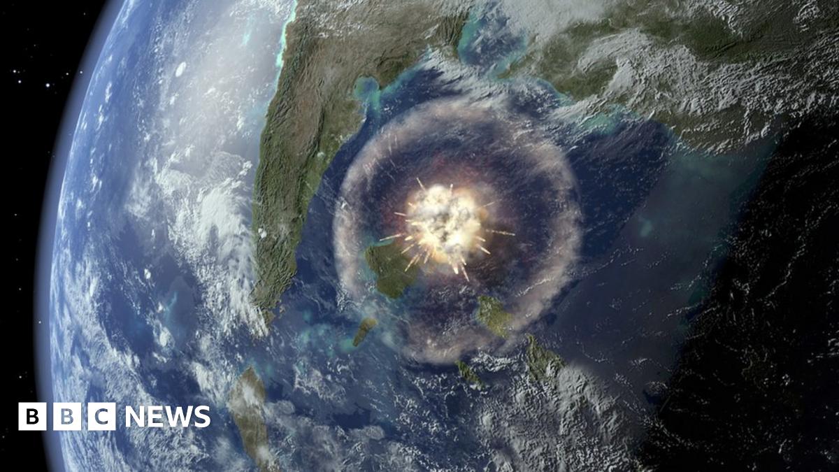 Project to drill into 'dinosaur crater' gets under way - BBC News
