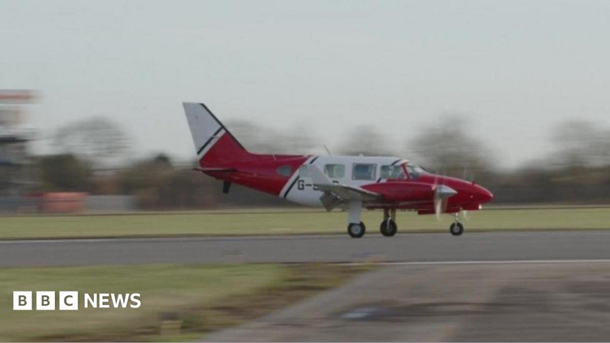 First aircraft lands at Doncaster Sheffield Airport since closure - BBC ...