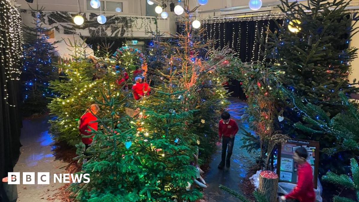 Children take the lead in interactive Christmas play - BBC News