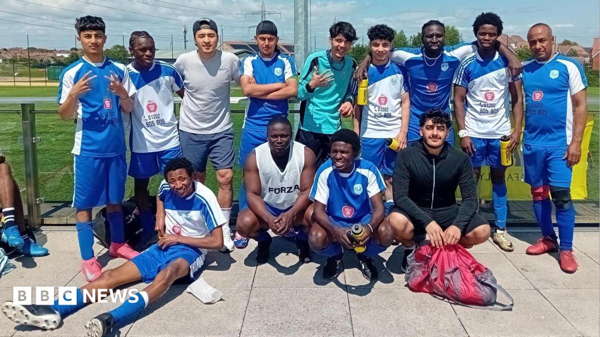 'We got our identity back', say refugee players in Bournemouth - BBC News