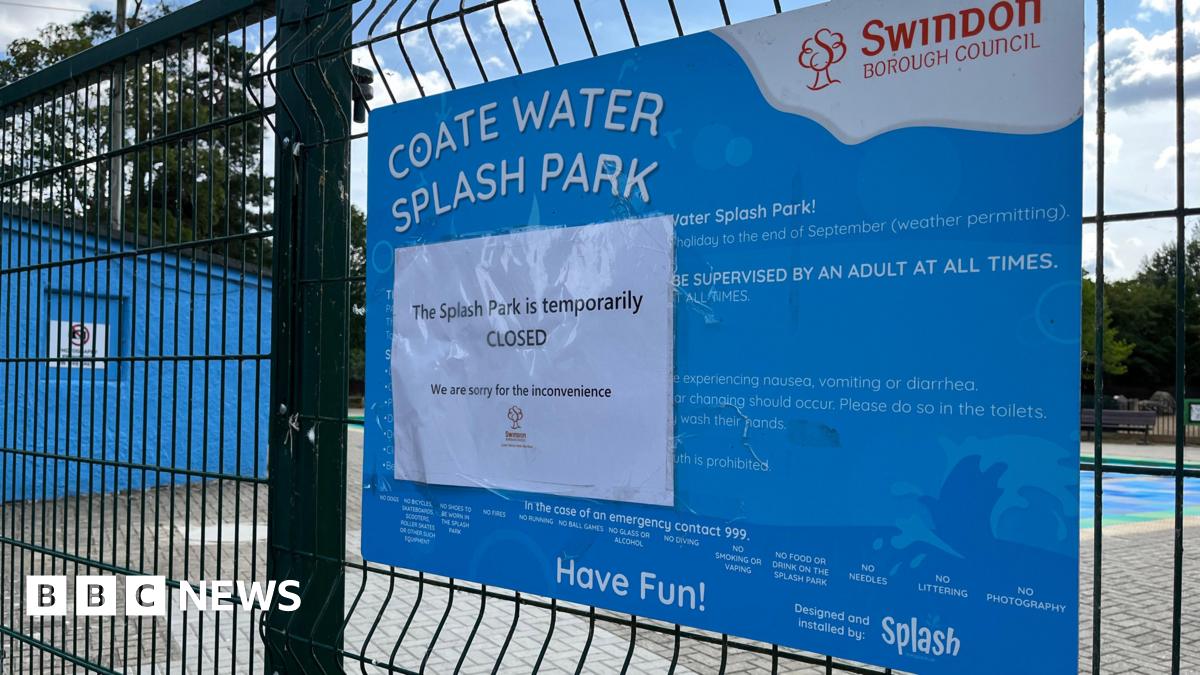 Families 'frustrated' as Coate Water splash park closes again - BBC News
