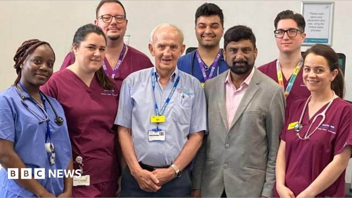 Medway doctor saves hospital volunteer's life after cardiac arrest ...