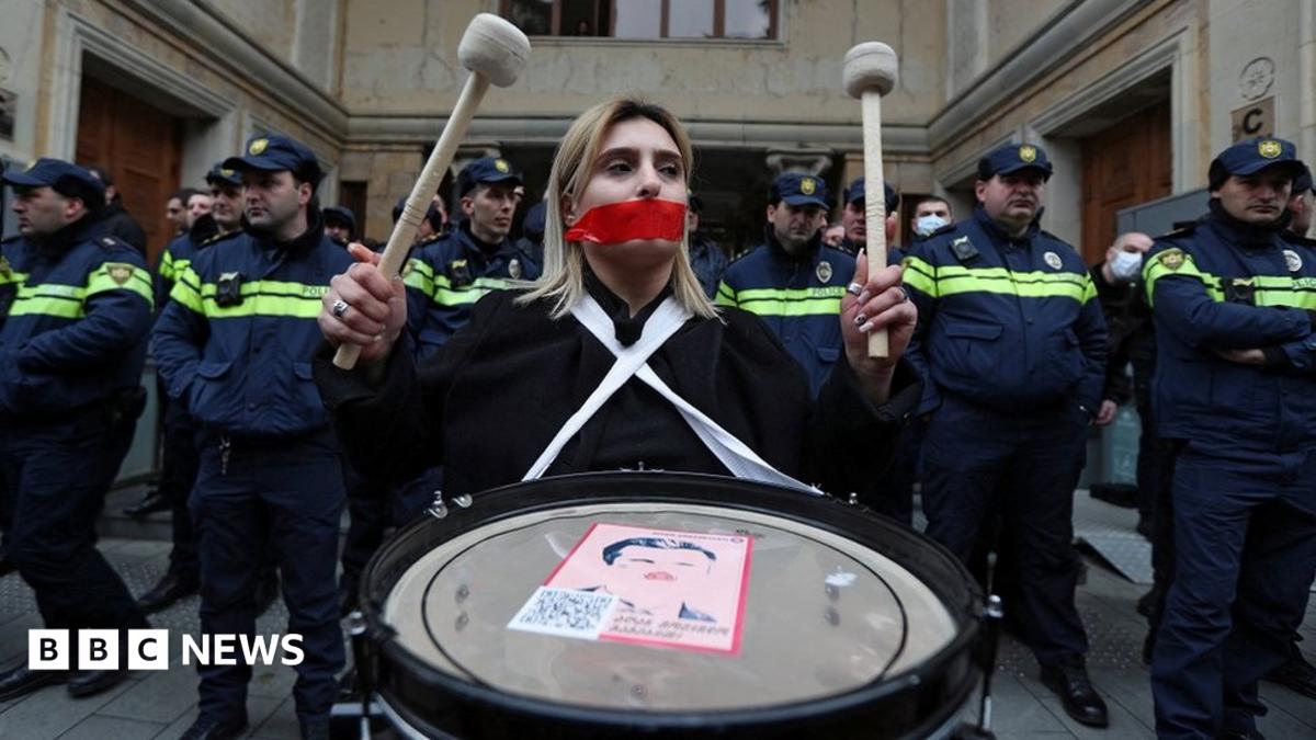 Georgia protests: Controversial law highlights struggle for future ...