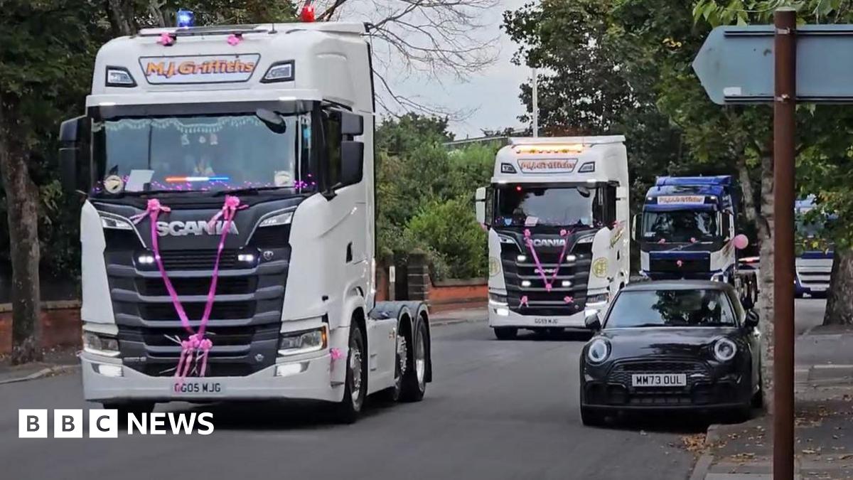 Colourful convoy raises money in memory of attack victims - BBC News