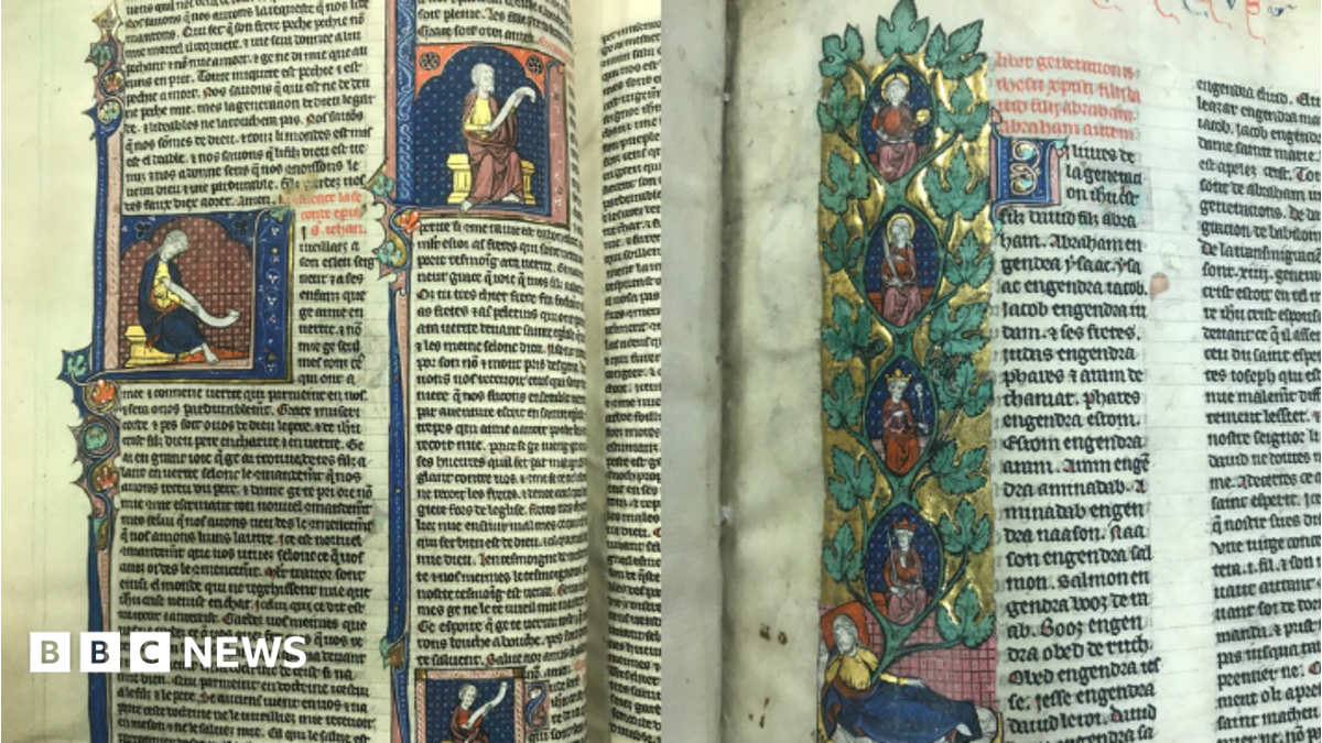 Royal manuscript on display for Oxford library's anniversary - BBC News