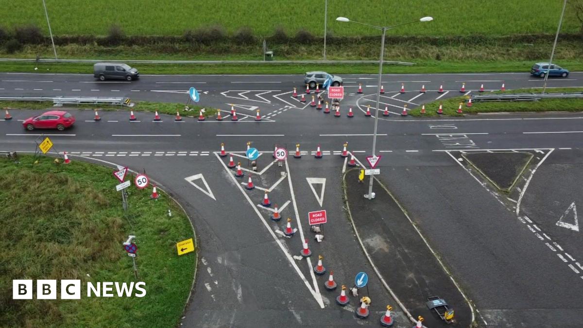 A30 junction closed after third fatality in six months - BBC News