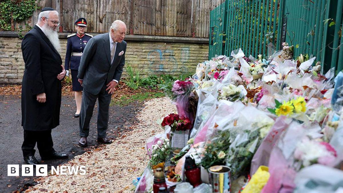 King Charles meets survivors of Manchester synagogue attack - BBC News