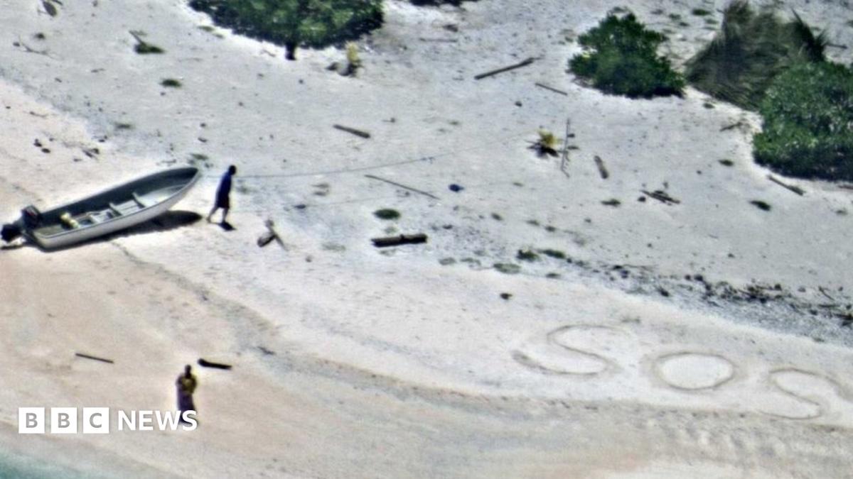 Micronesia: Couple rescued from deserted island after SOS spotted in ...
