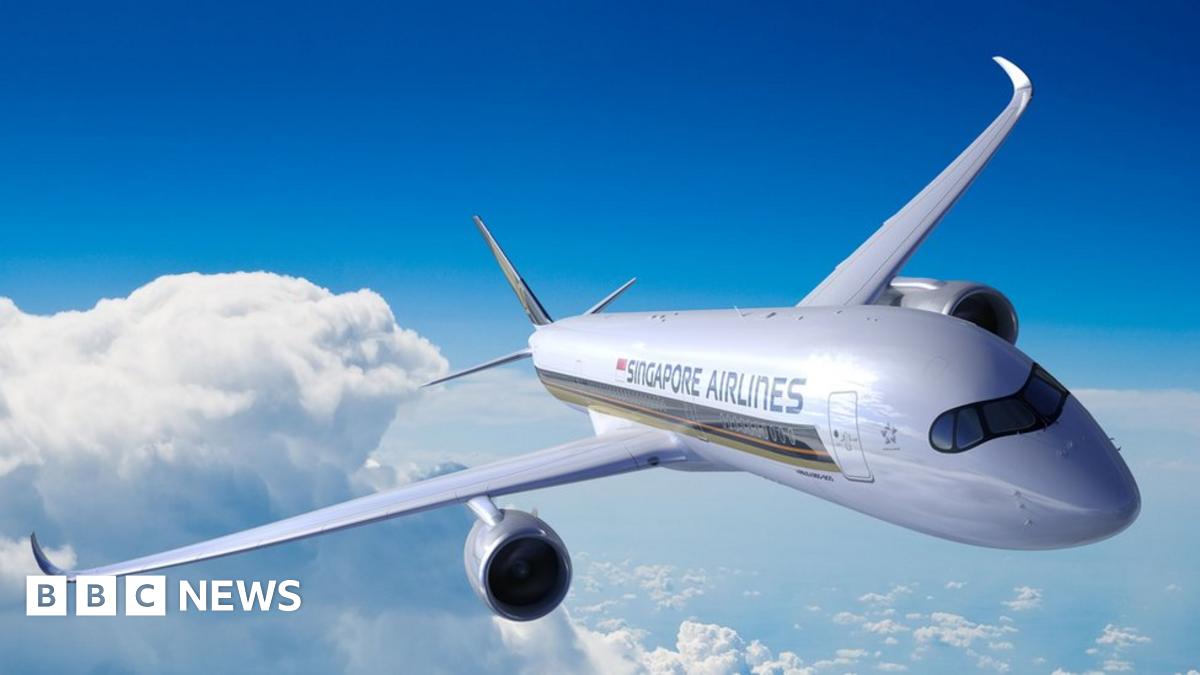 The world's longest non-stop flight arrives in New York - BBC News