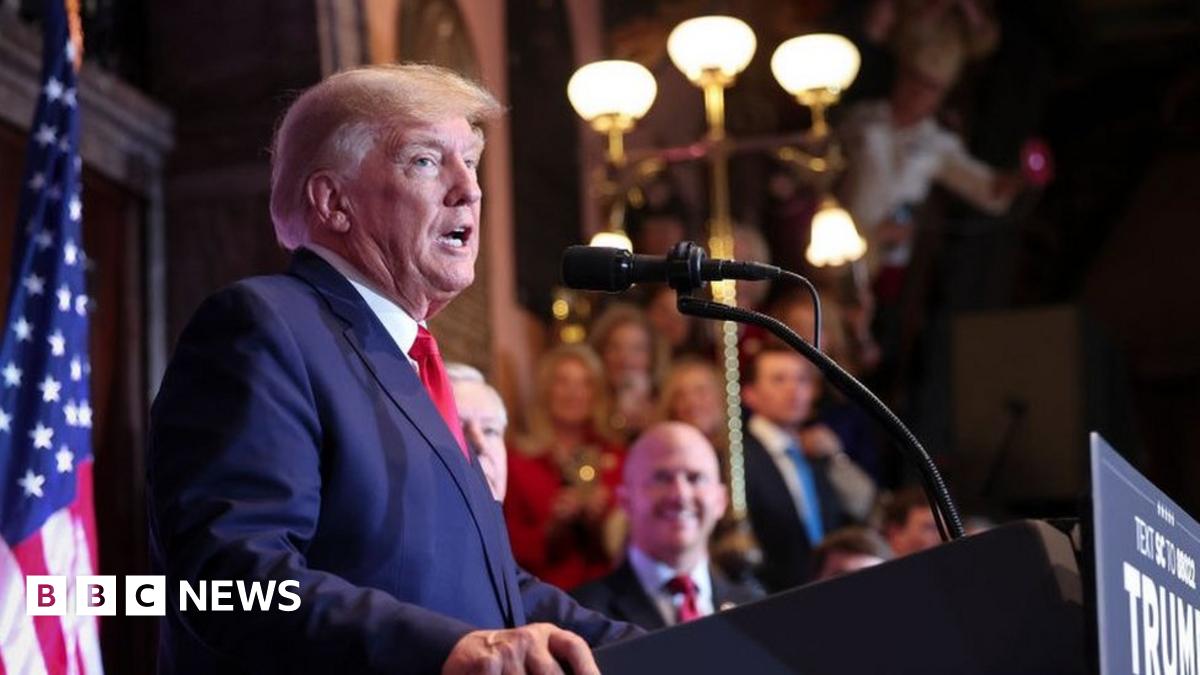 Donald Trump back on Facebook and Instagram - BBC News