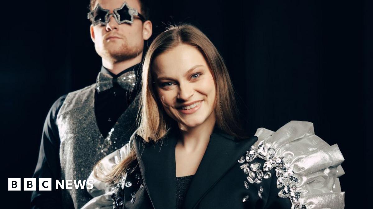 Eurovision: Irish entry EMMY ready for lift-off with Laika Party - BBC News