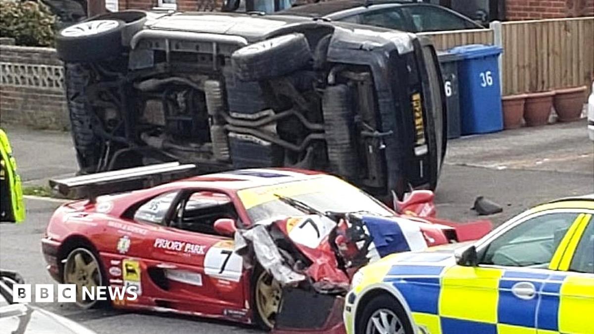 Ipswich Ferrari crash: Man sentenced for 16 offences - BBC News