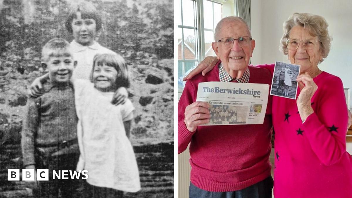 Old photo reunites childhood sweethearts after 85 years - BBC News