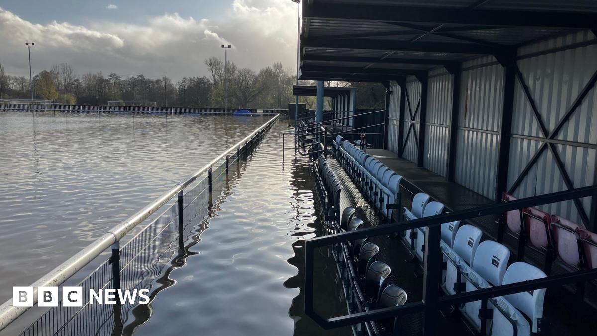 Lydney Town AFC facing 'horrific disruption' after Storm Bert - BBC News