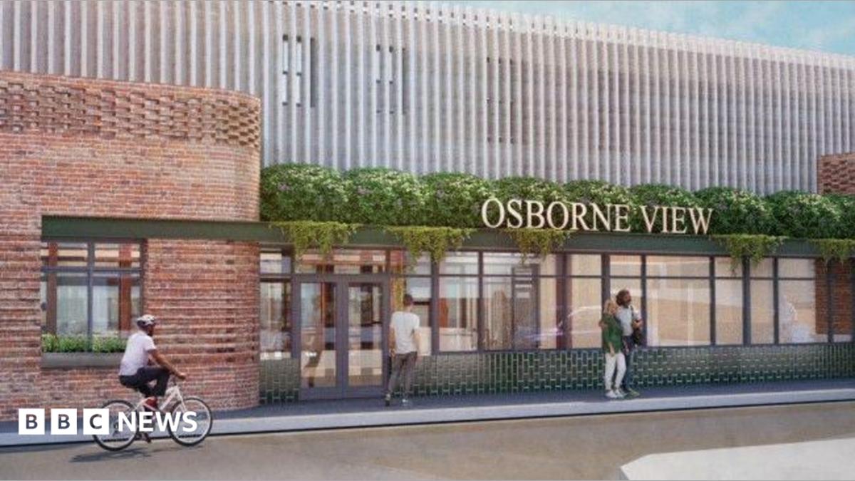 Osborne View: Plans for fire-hit seafront pub divide locals - BBC News