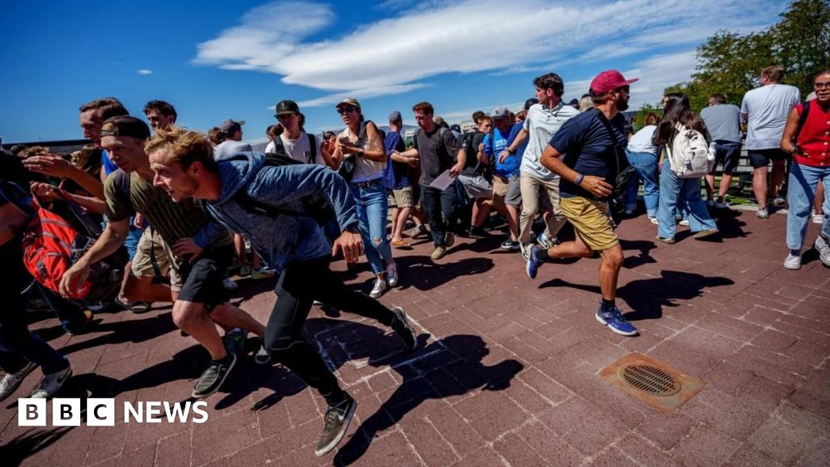 Charlie Kirk: Witnesses describe panic in aftermath of shooting - BBC News